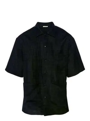 Barena Venezia Checked Camp-collar Shirt - Blue