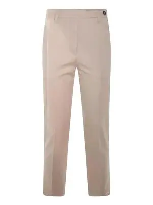 Brunello Cucinelli Cropped Slim-fit Trousers - Neutrals