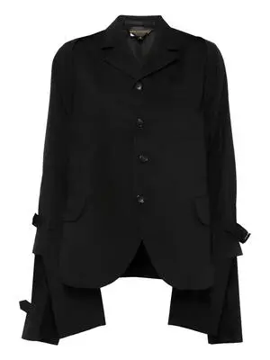Comme Des Garçons Wool Waistcoat With Detachable Sleeves - Black