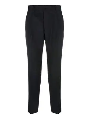 DELL'OGLIO Pleated Tapered Trousers - Blue