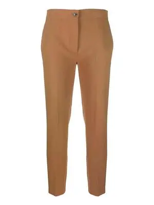 TWINSET Tailored Slim-cut Cigarette Trousers - Brown