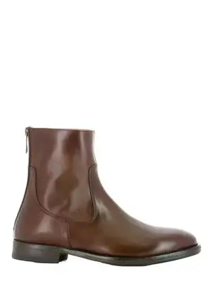 ALBERTO FASCIANI Leather Boots - Brown