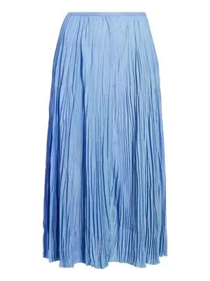 Proenza Schouler White Label Rosalyn Pleated Midi Skirt - Blue