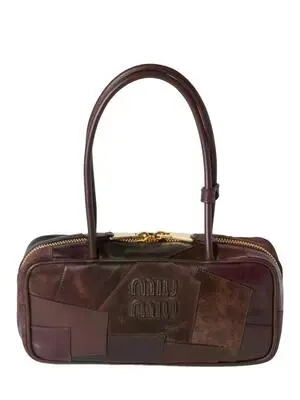 Miu Miu Patchwork Tote Bag - Brown
