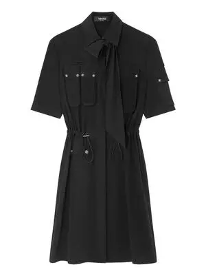 Versace Cargo Shirt Dress - Black