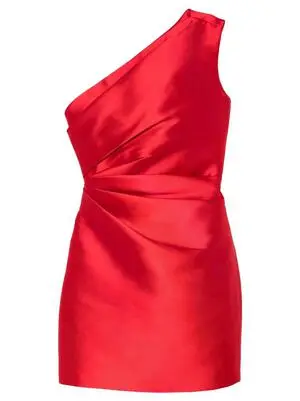 Solace London Nori Mini Dress - Red