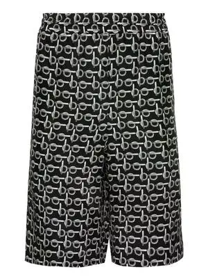 Burberry Elasticated-waistband Silk Shorts - Black