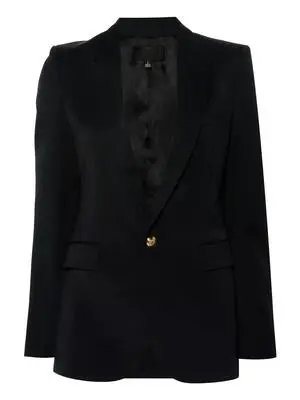 NILI LOTAN Anabel Midnight Virgin Wool Blazer - Blue
