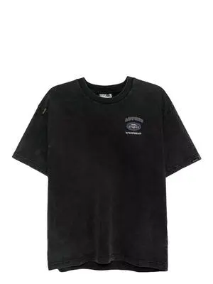 AAPE BY *A BATHING APE Logo-embroidered T-shirt - Black