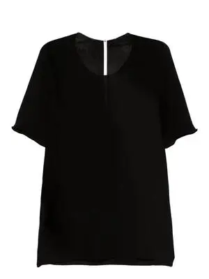 LABEL UNDER CONSTRUCTION Raw Edge T-shirt - Black