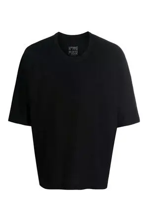 Issey Miyake Short-sleeve Cotton T-shirt - Black