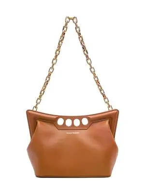 Alexander McQueen The Peak Small Shoulder Bag - Brown
