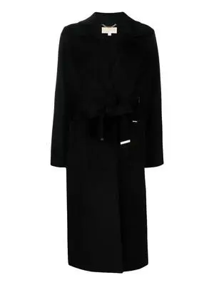 Michael Kors Belted Double-breasted Coat - Black