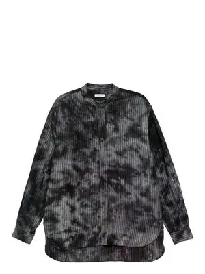 CALMLENCE Striped Shirt - Grey