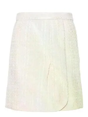 IRO PARIS Bouclé Mini Skirt - Neutrals