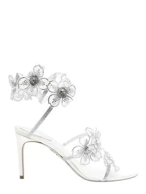 Rene Caovilla Floriane 80mm Sandals - Silver