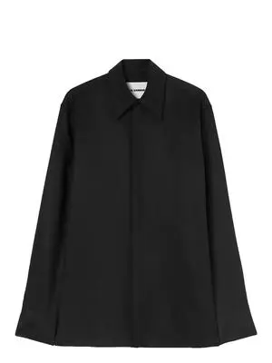 JIL SANDER Twill Shirt - Black