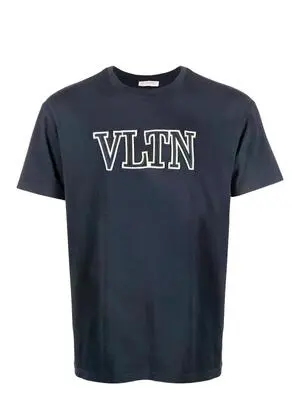 VALENTINO Vltn Logo-embroidered T-shirt