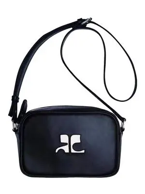 COURREGES Reedition Leather Camera Bag - Blue