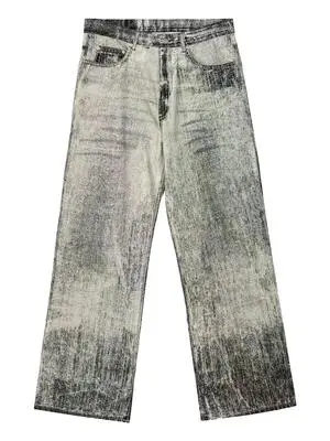 Camper Distressed Straight-leg Jeans - Black