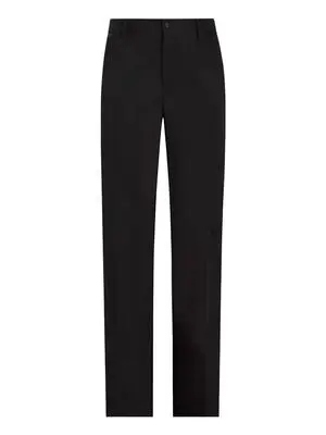 Dolce & Gabbana Gabardine Tuxedo Trousers - Black