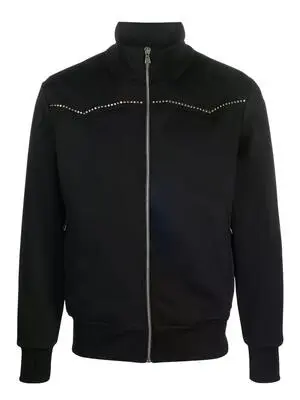 Palm Angels Monogram-appliqué Track Jacket - Black