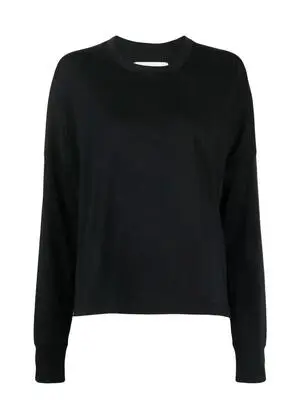 Studio Nicholson Crew-neck Long-sleeve Sweatshirt - Black