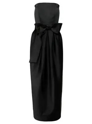Dice Kayek Strapless Bow-detail Gown - Black