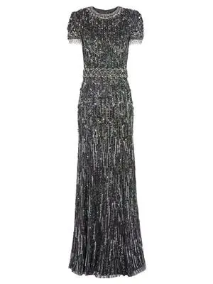 Jenny Packham Roxy Maxi Dress Grey