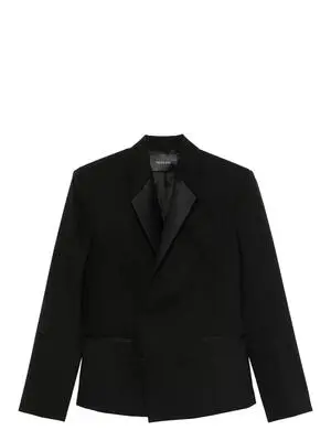 MUGLER Double-breasted Blazer - Black