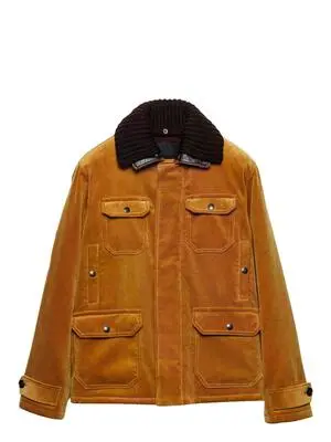 Prada Corduroy Shirt Jacket - Neutrals