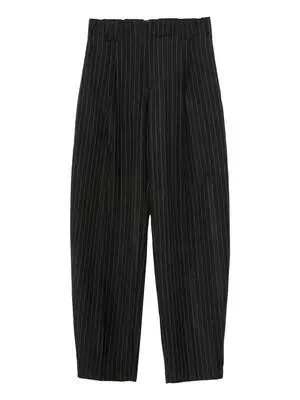 MUGLER Pleated Wide-leg Trousers - Grey