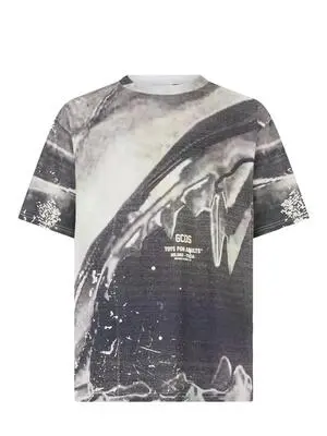 Gcds Morso Oversized T-shirt - Grey