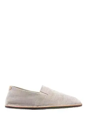 Brunello Cucinelli Mélange-effect Almond Toe Espadrilles - Neutrals