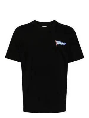 GROUND ZERO Logo-print Cotton T-shirt - Black