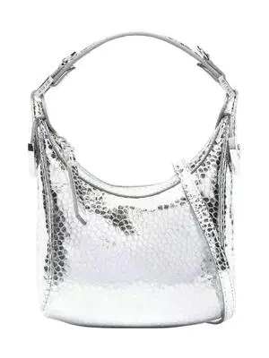 By Far Cosmo Metallic Top-handle Bag - Silver
