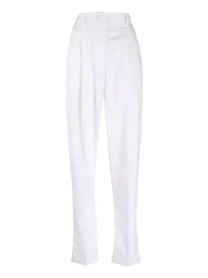N°21 High-waisted Tapered Trousers - White