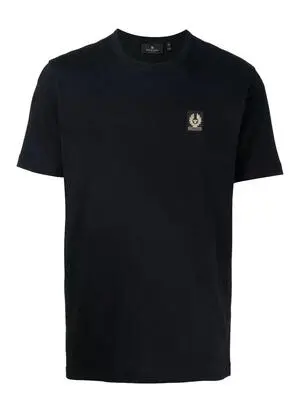 Belstaff Logo-patch Crew Neck T-shirt - Black