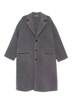 Valentino Garavani Single-breasted Virgin Wool-cashmere Blend Coat - Grey