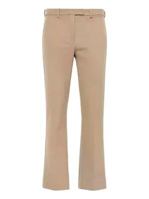 Max Mara Umanita Cropped Twill Trousers - Neutrals