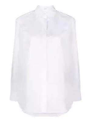 THE ROW Pointed-collar Long-sleeve Shirt - White