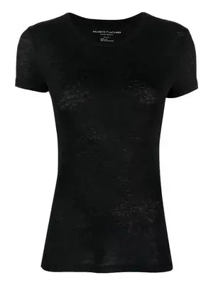 Majestic Filatures Crew-neck Short-sleeve T-shirt - Black