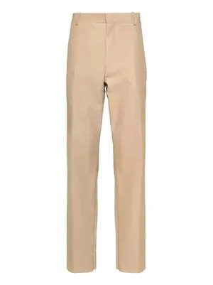Alexander McQueen Mid-rise Twill-weave Tailored Trousers - Neutrals