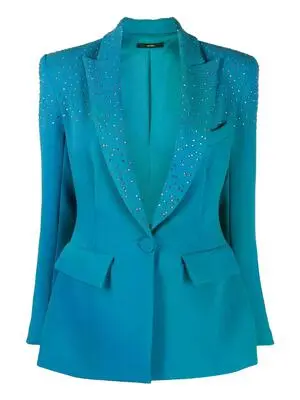 Alex Perry Addison Embellished Blazer - Blue