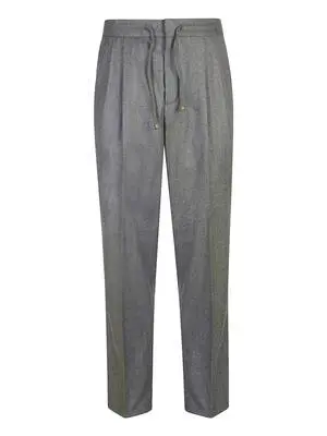 Brunello Cucinelli Drawstring-waist Trousers - Grey