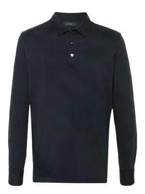 ZANONE Interlock Polo Shirt - Blue
