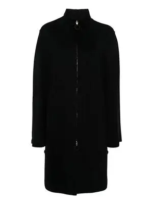 Giorgio Armani Long-sleeve Cardigan Coat - Black