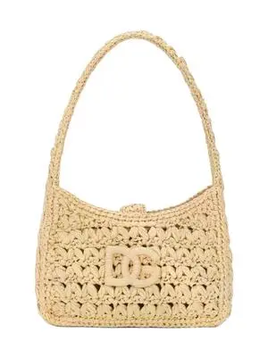 DOLCE & GABBANA 3.5 Raffia Shoulder Bag