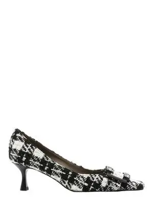 Roberto Festa 65mm Embellished Tweed Pumps - Black