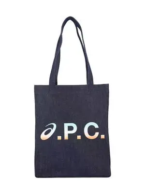 A.p.c. X Asics Logo-print Tote Bag - Blue